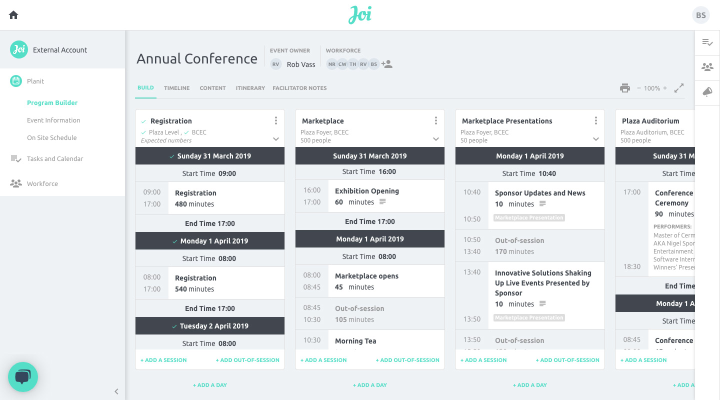 Program Builder • Joi